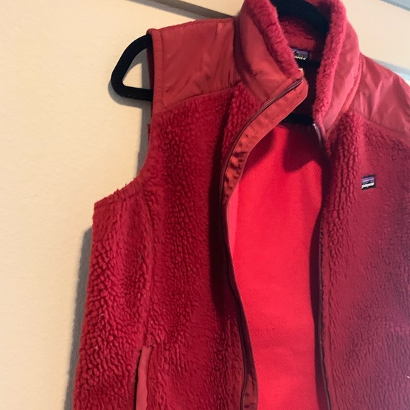 Patagonia | Jackets & Coats | Patagonia Red Wool Vest | Poshmark